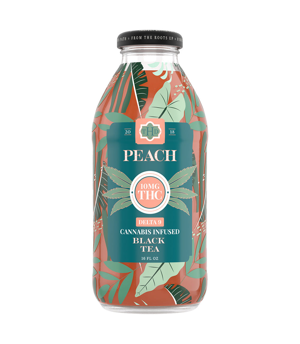 Peach Bottled Iced Tea – 10 Mg Delta-9 THC | 16 Oz | 40 Calories | The ...