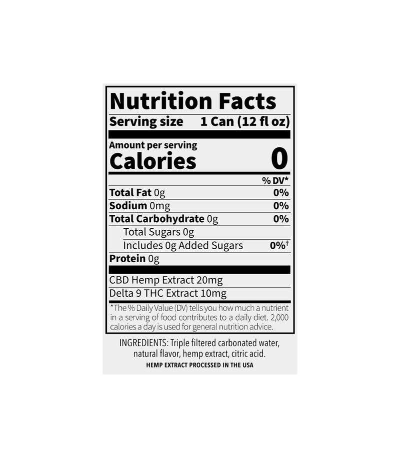 Lime Sparkling Elixir | 10 MG Delta-9 THC | 12 Oz Can | Refreshing ...